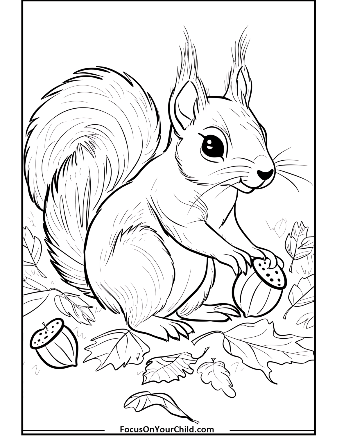 50+ Squirrel Coloring Pages (Free PDF Printables)