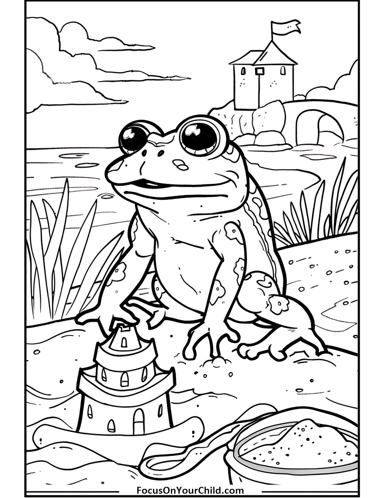 50+ Toad Coloring Pages (Free PDF Printables)