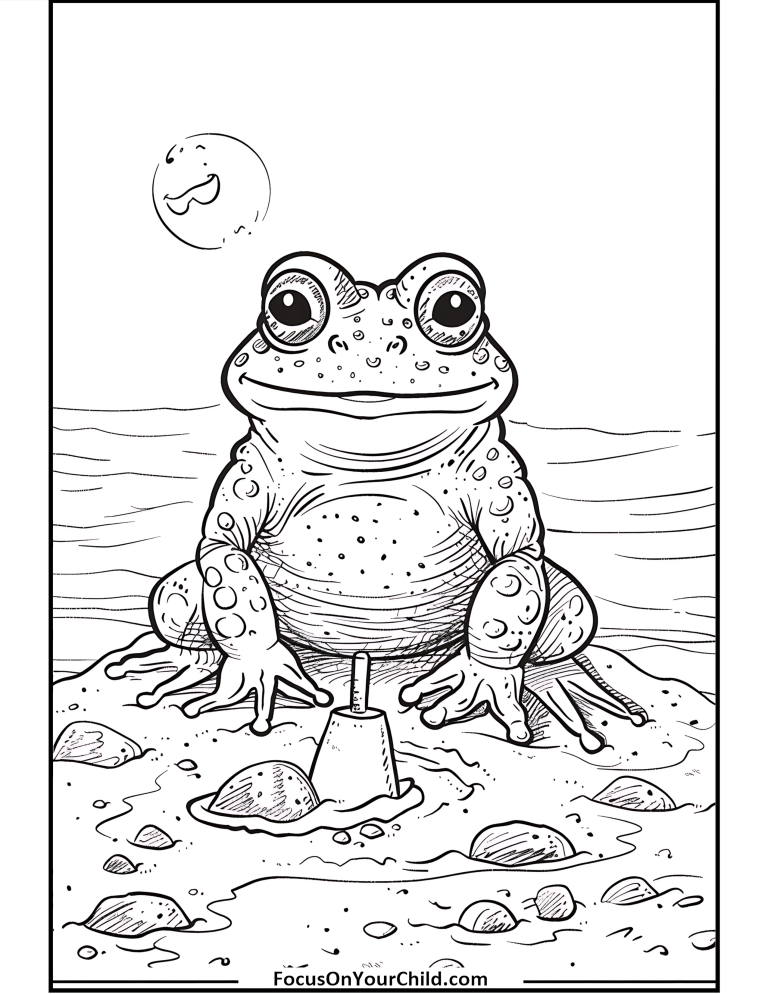 50+ Toad Coloring Pages (Free PDF Printables)
