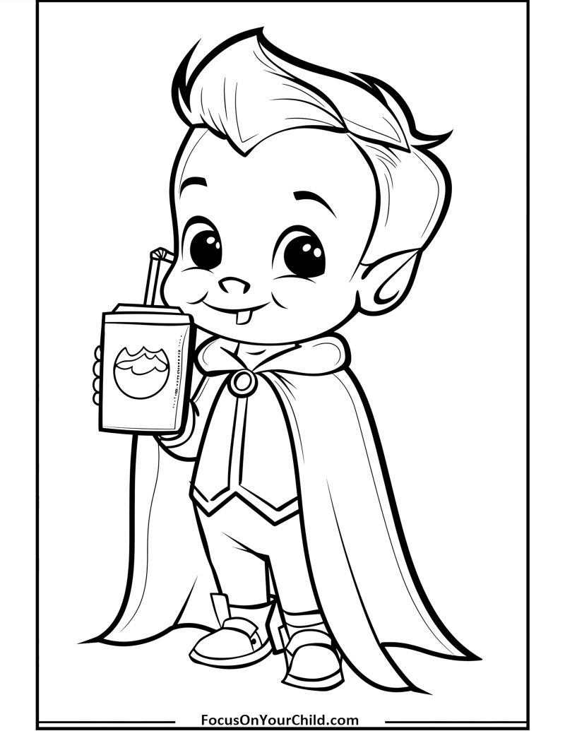 50+ Vampire Coloring Pages (Free PDF Printables)