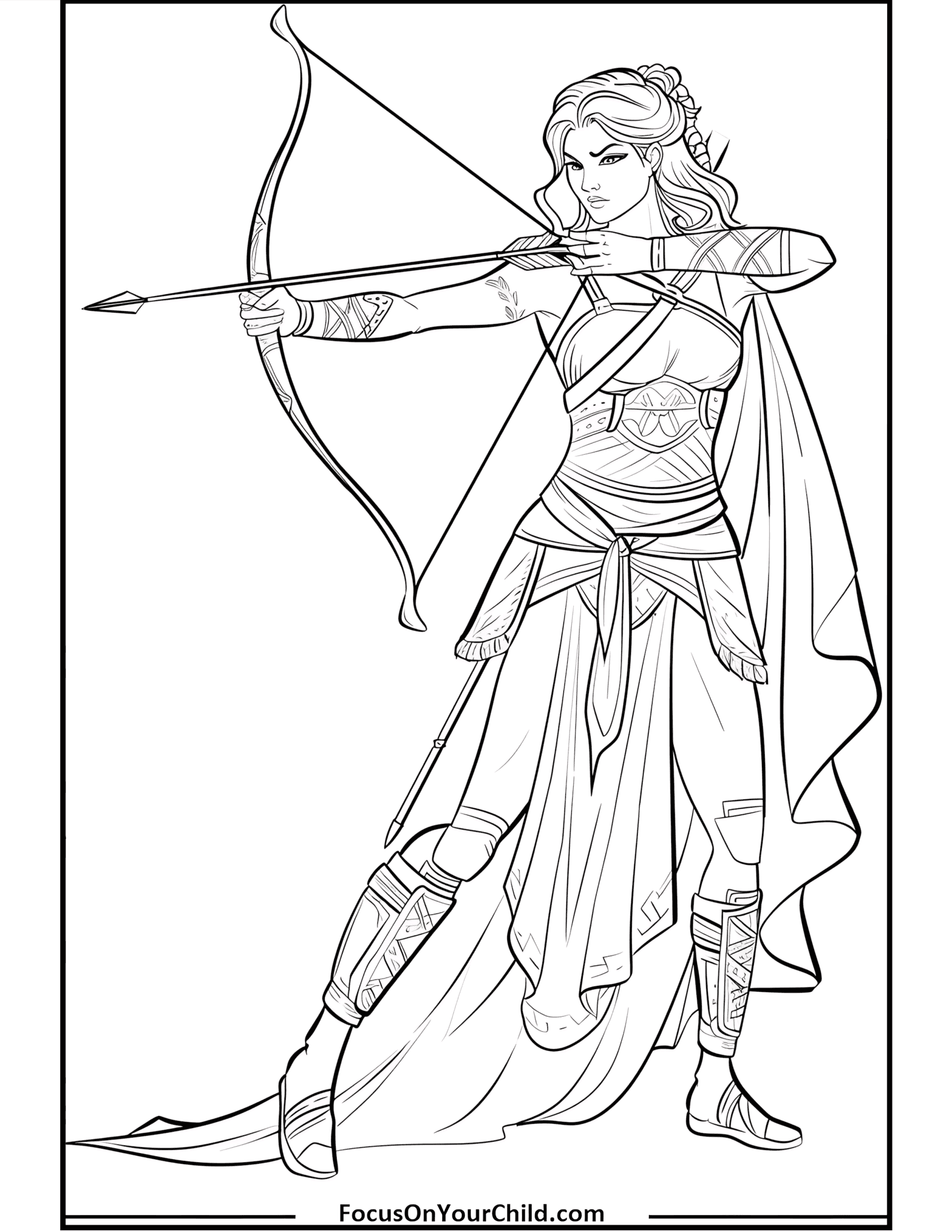 50+ Warrior Woman Coloring Pages (Free PDF Printables)