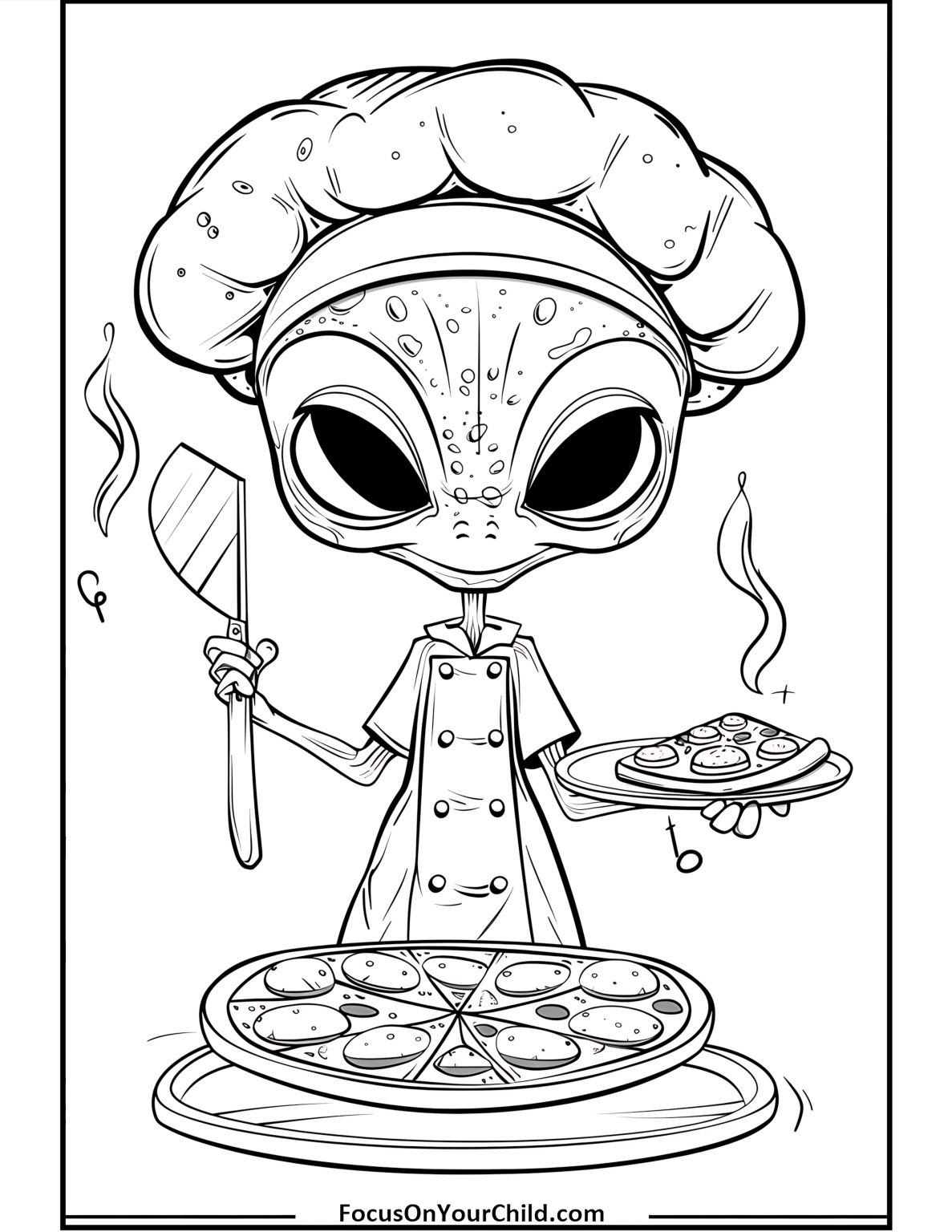 Captivating Alien Coloring Pages for Kids