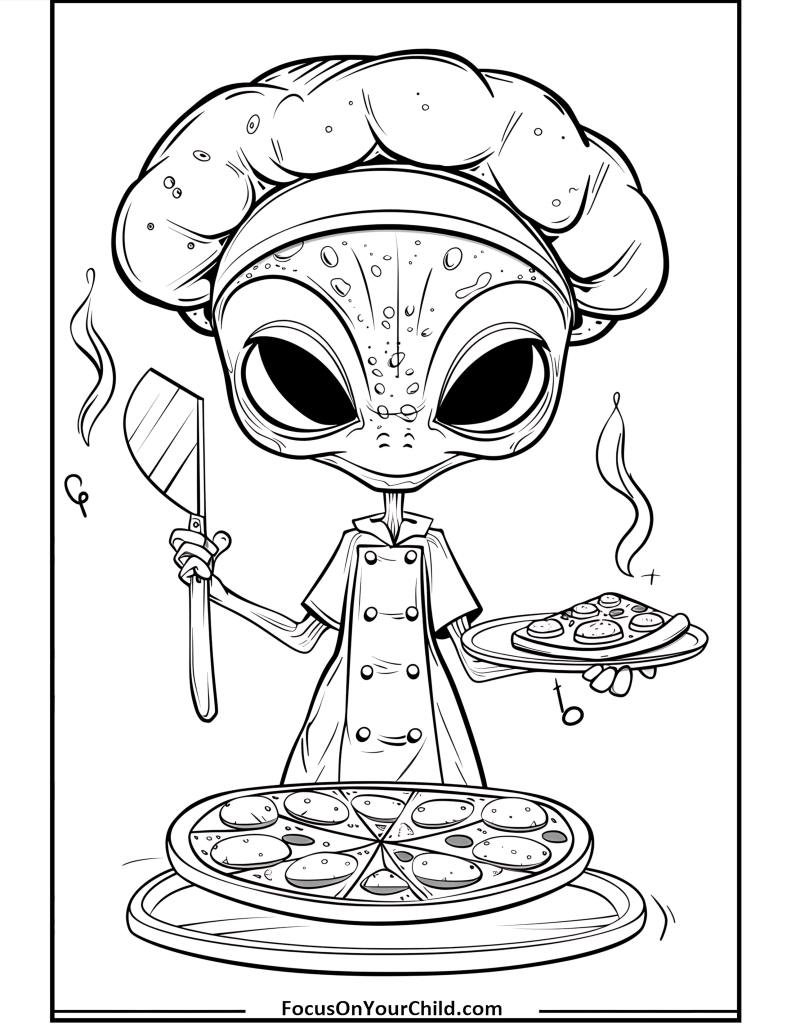50+ Alien Coloring Pages (Free PDF Printables)