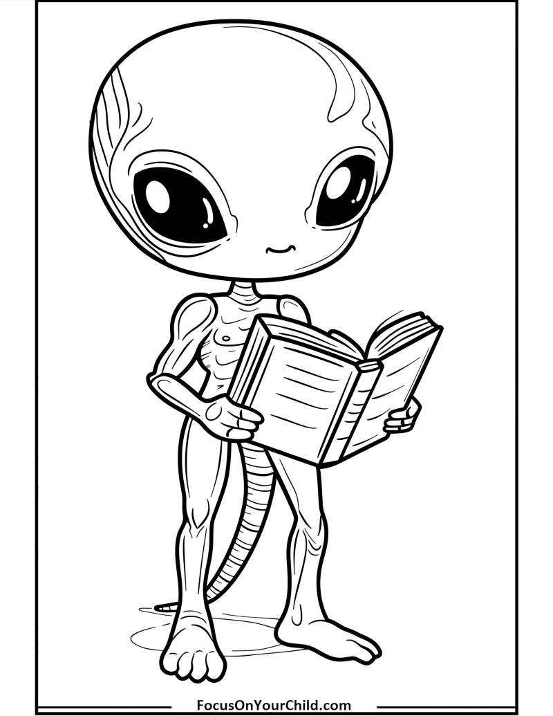 50+ Alien Coloring Pages (Free PDF Printables)