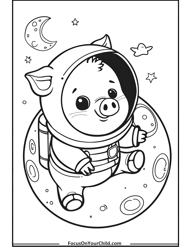 50+ Pig Coloring Pages (Free PDF Printables)