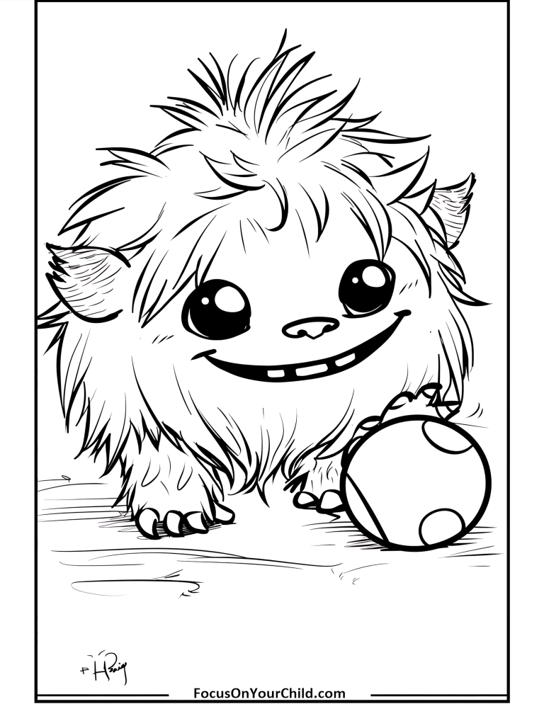 50+ Monster Coloring Pages (Free PDF Printables)
