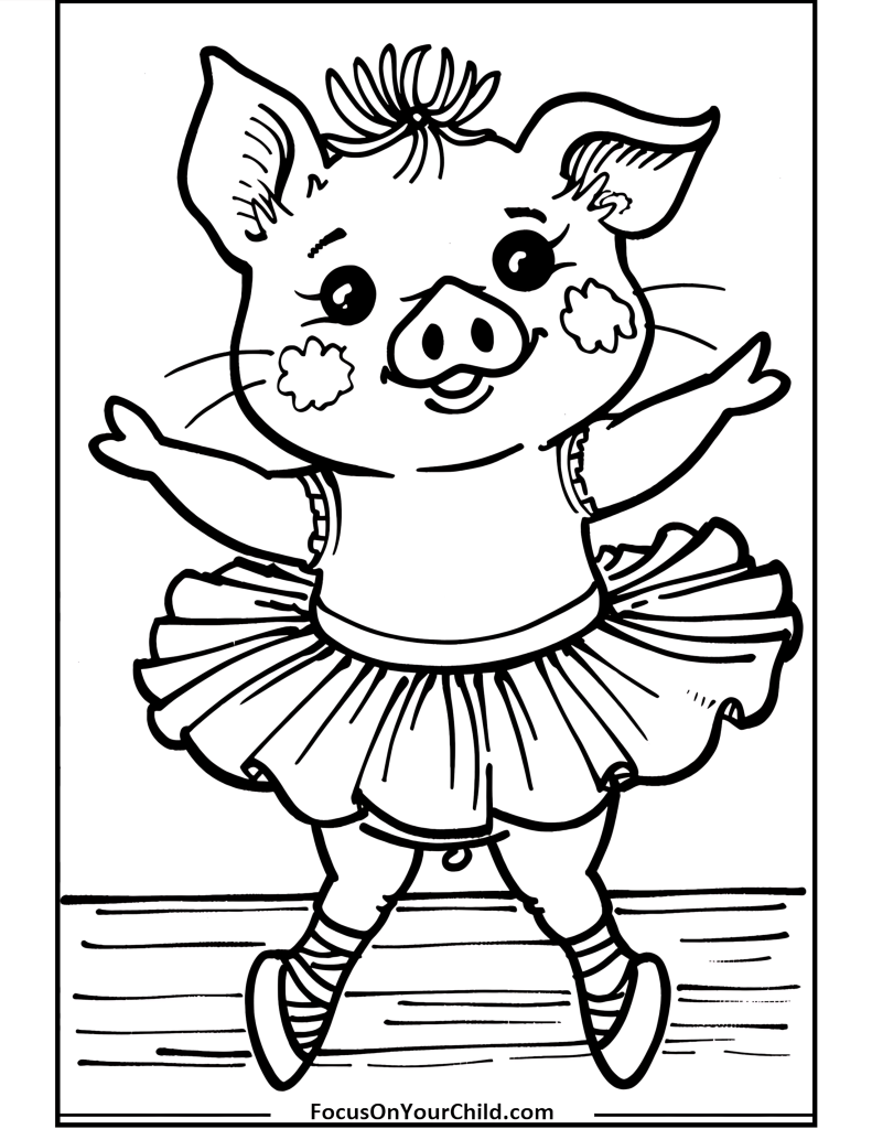50+ Pig Coloring Pages (Free PDF Printables)