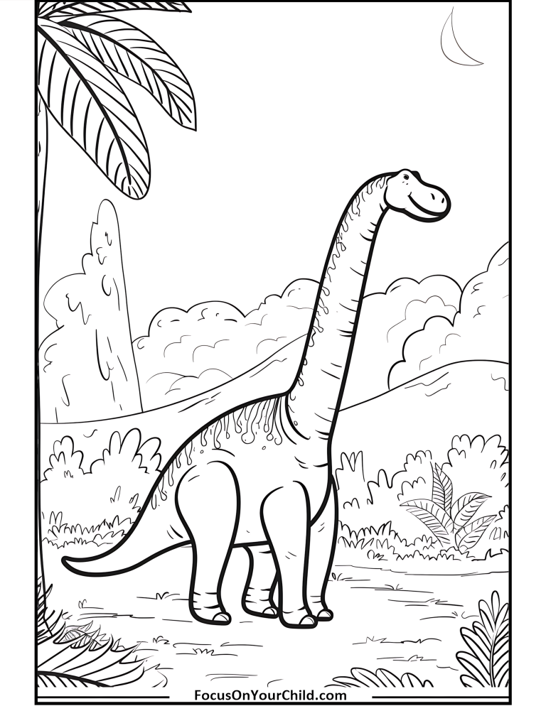 50+ Brachiosaurus Coloring Pages (Free PDF Printables)
