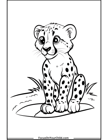 50+ Cheetah Coloring Pages (Free PDF Printables)