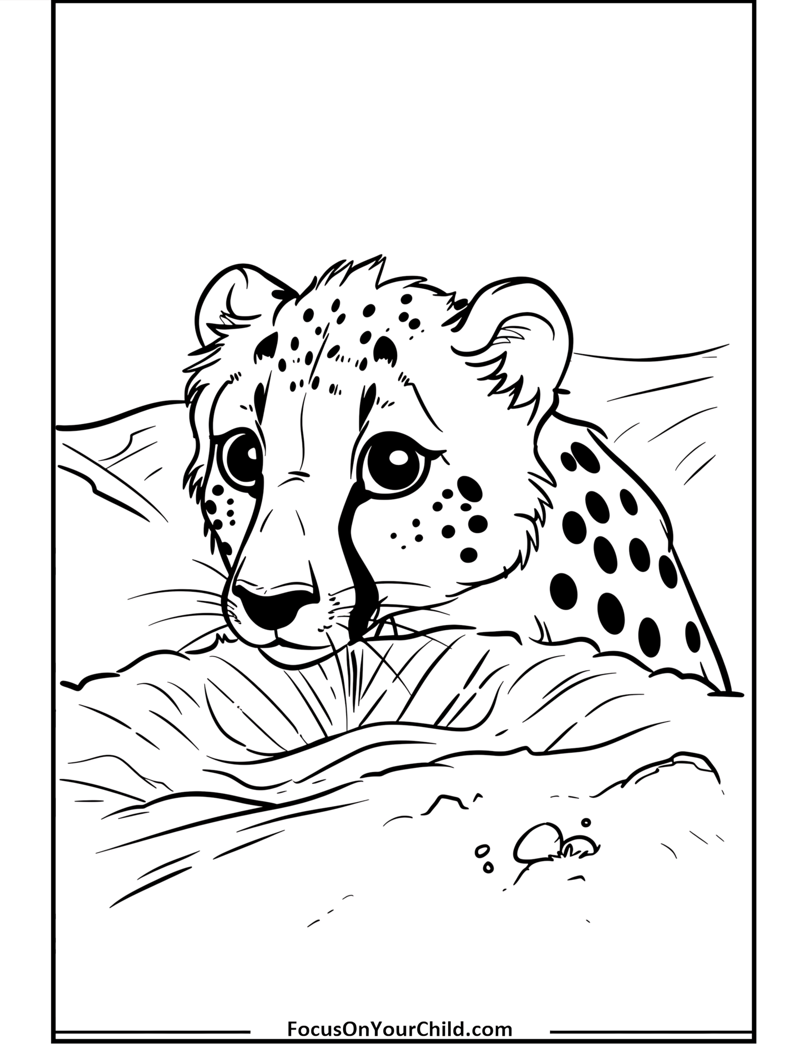 50+ Cheetah Coloring Pages (Free PDF Printables)