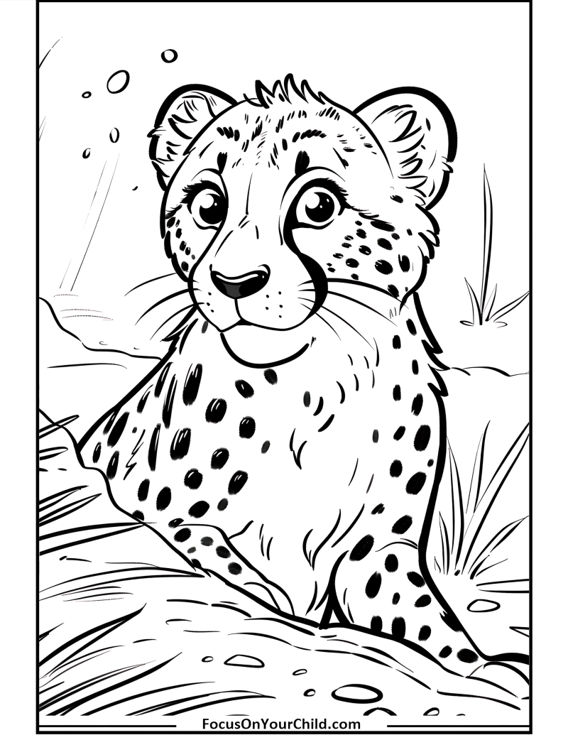 50+ Cheetah Coloring Pages (Free PDF Printables)