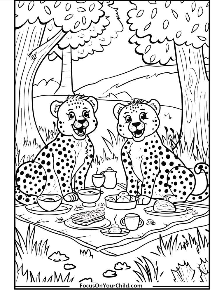 50+ Cheetah Coloring Pages (Free PDF Printables)