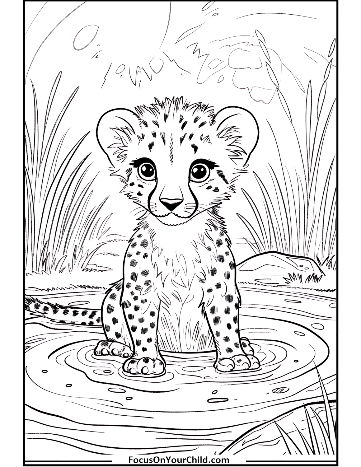 50+ Cheetah Coloring Pages (Free PDF Printables)
