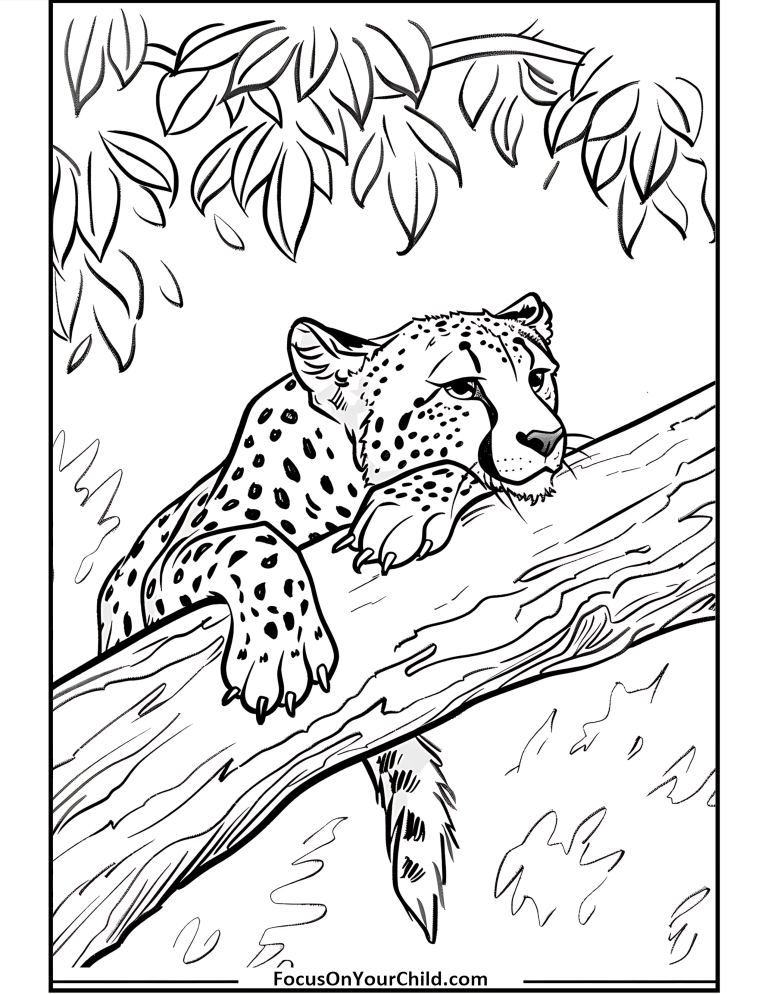 50+ Cheetah Coloring Pages (Free PDF Printables)