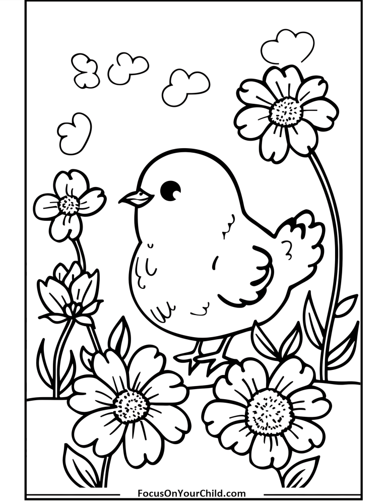 50+ Chick Coloring Pages (Free PDF Printables)