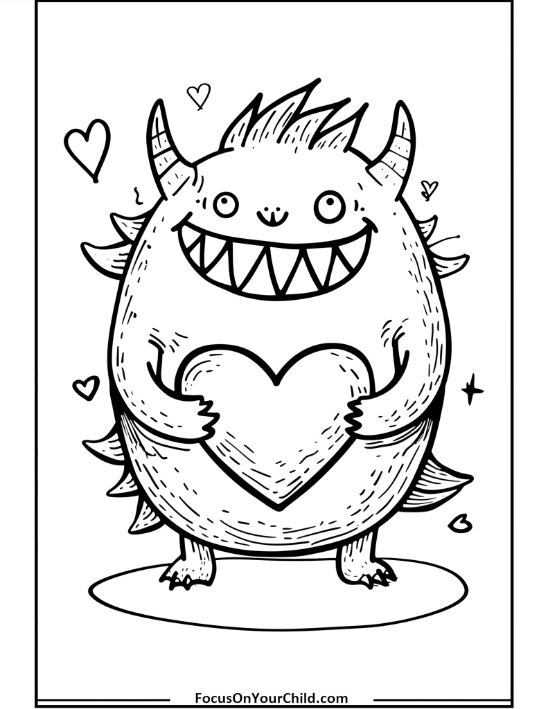 50+ Monster Coloring Pages (Free PDF Printables)
