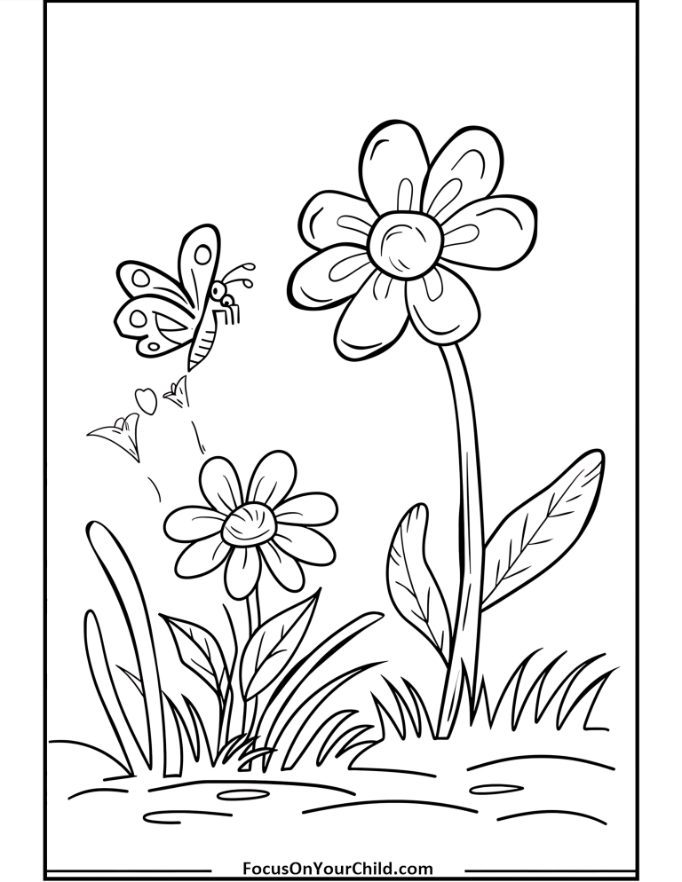 50+ Daisy Coloring Pages (Free PDF Printables)