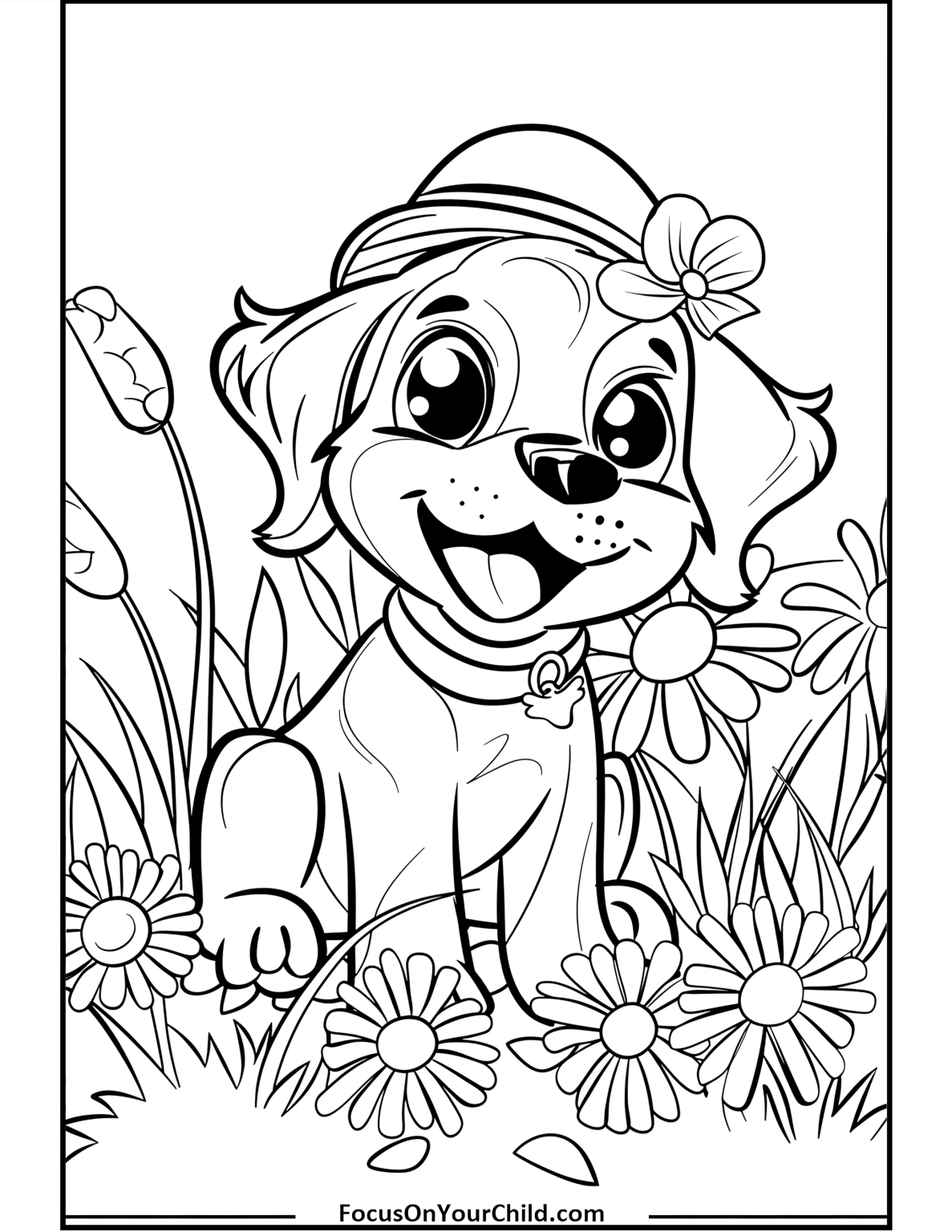 50+ Dog Coloring Pages (Free PDF Printables)