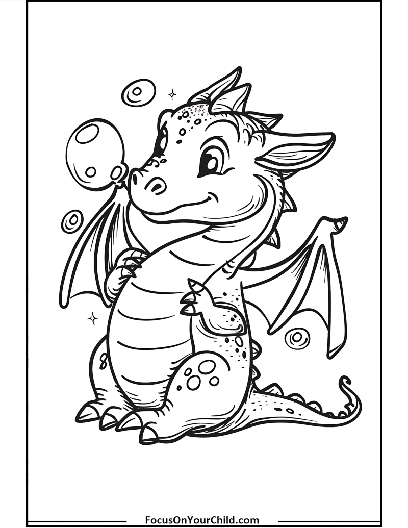 50+ Dragon Coloring Pages (Free PDF Printables)