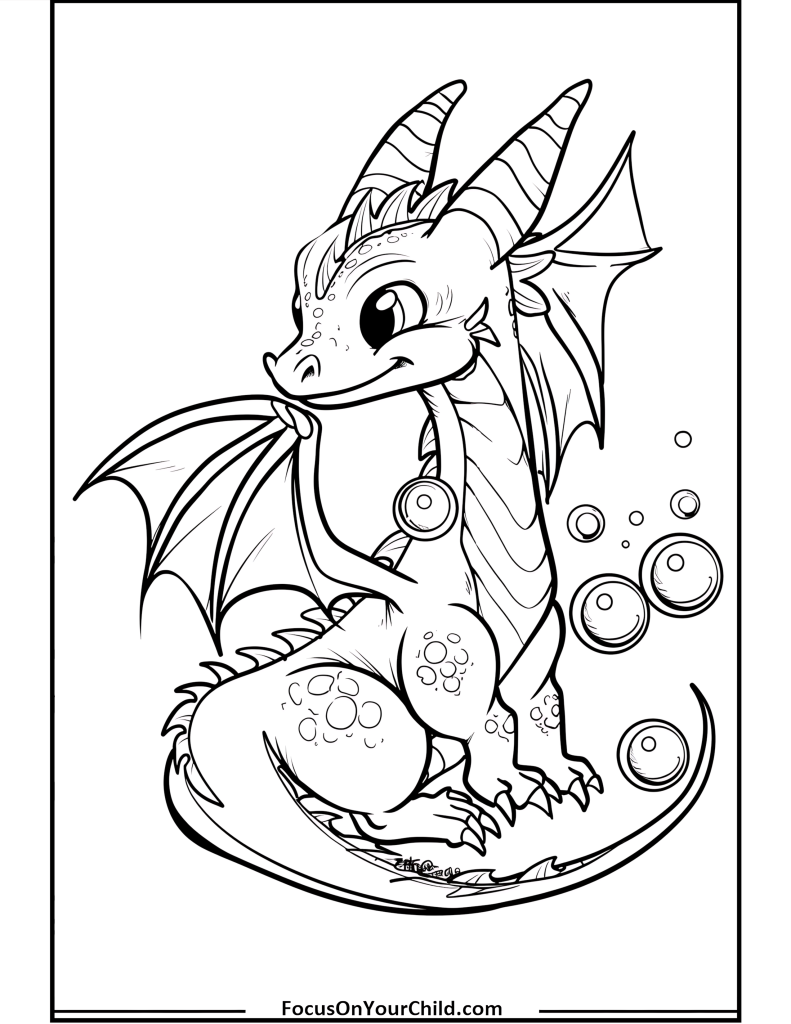 50+ Dragon Coloring Pages (Free PDF Printables)