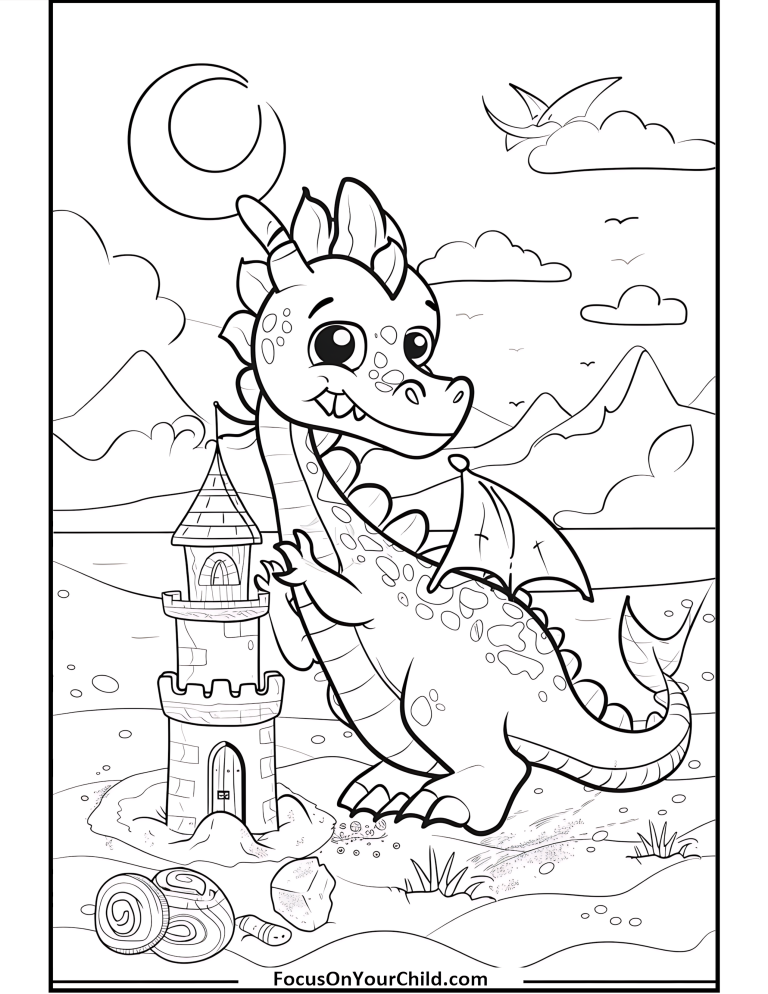 50+ Dragon Coloring Pages (Free PDF Printables)