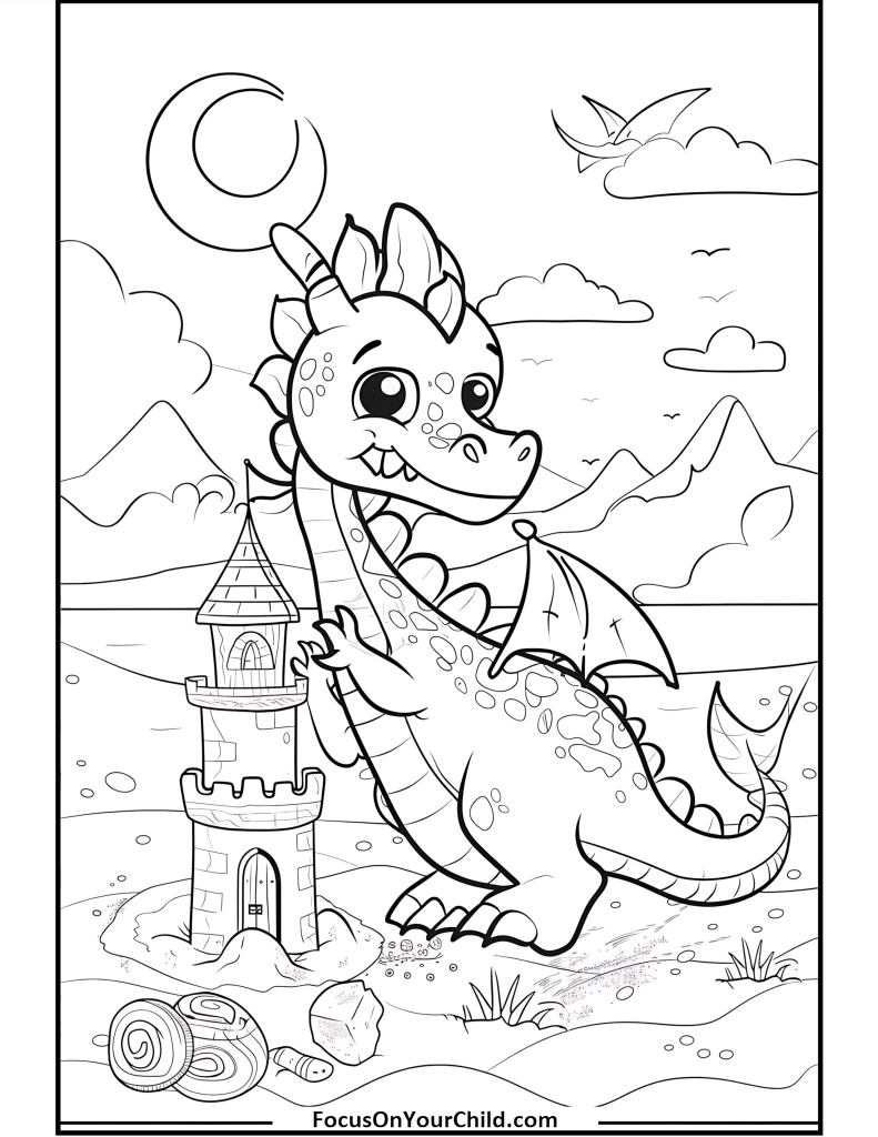 50+ Dragon Coloring Pages (Free PDF Printables)