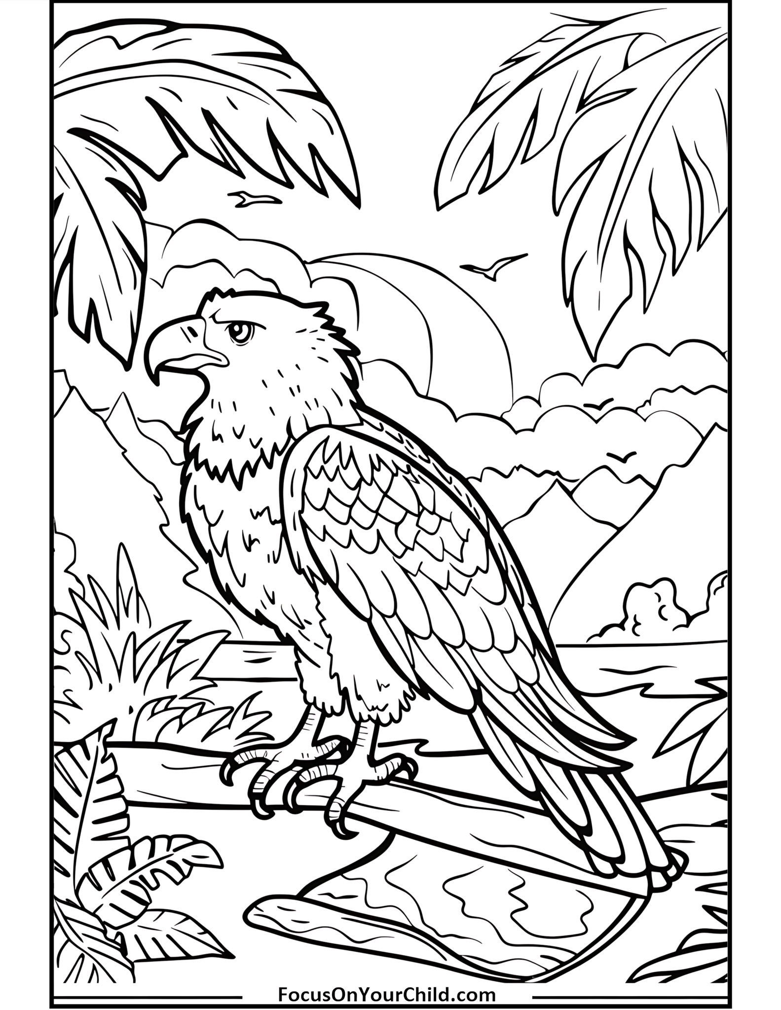 50+ Eagle Coloring Pages (Free PDF Printables)