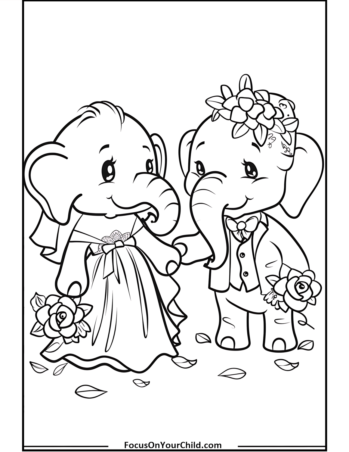 50+ Wedding Coloring Pages (Free PDF Printables)