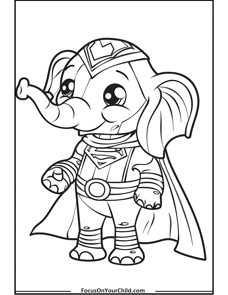 50+ Elephant Coloring Pages (Free PDF Printables)