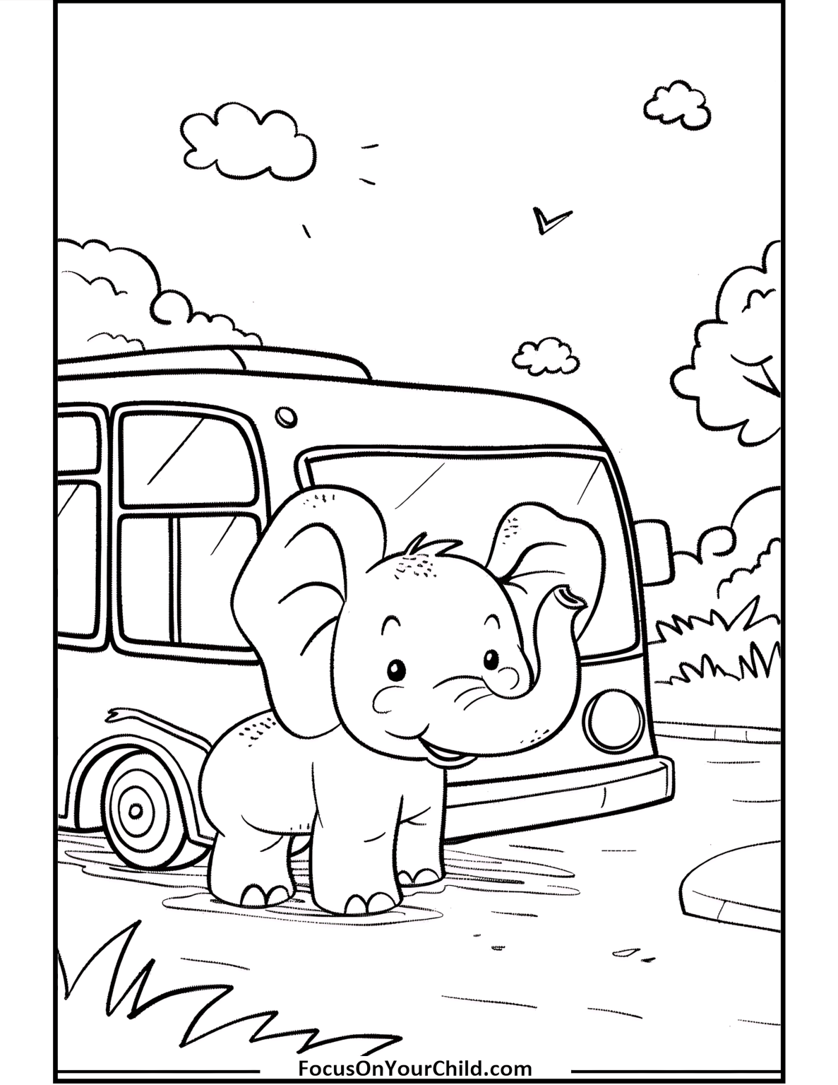50+ Bus Coloring Pages (Free PDF Printables)