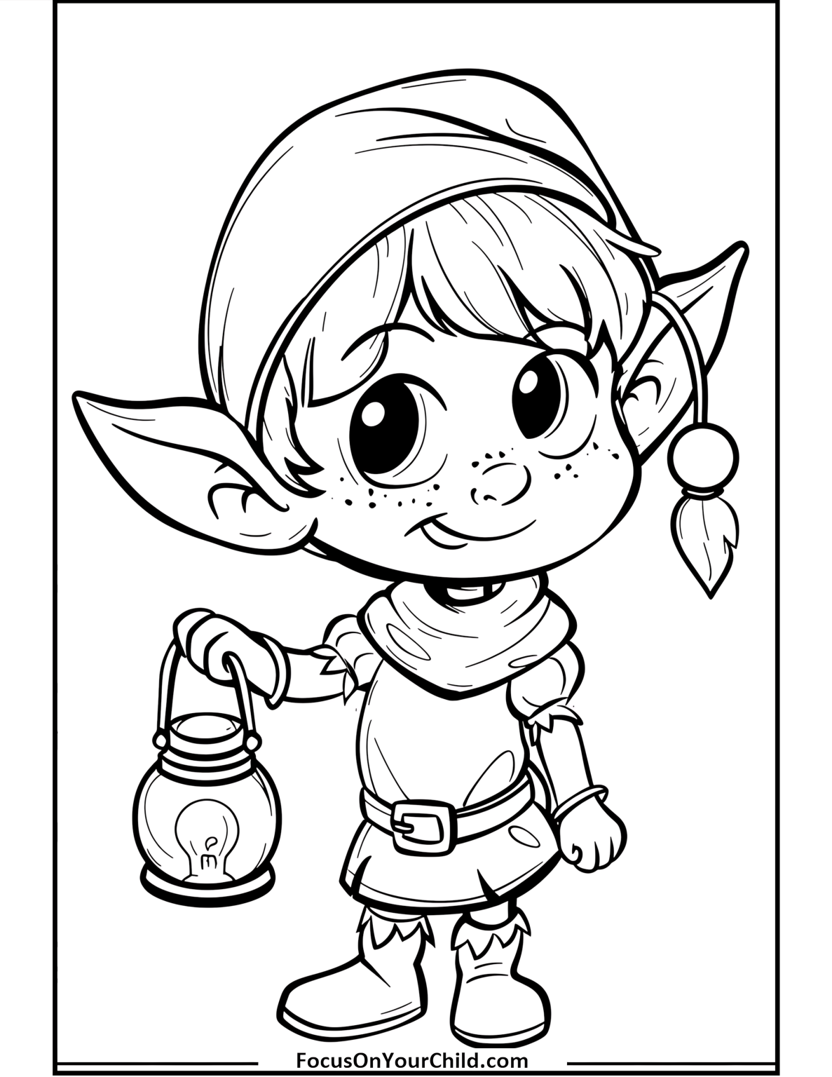 50+ Elf Coloring Pages (Free PDF Printables)
