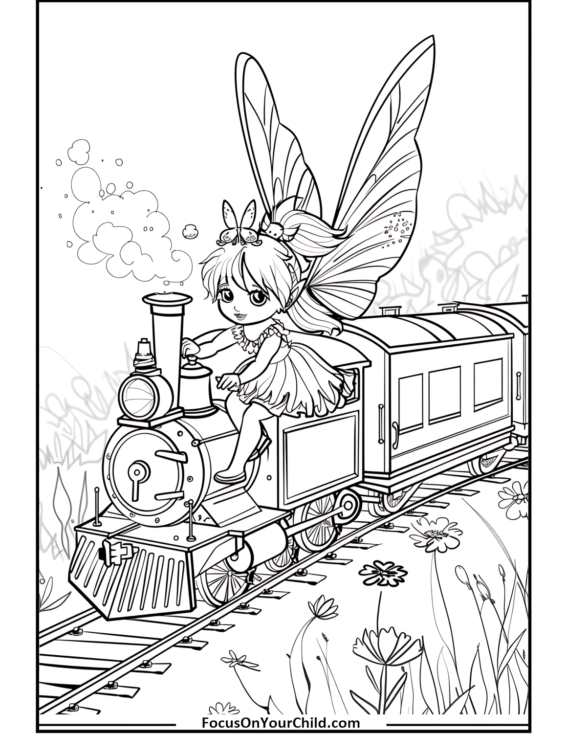 50+ Fairy Coloring Pages (Free PDF Printables)