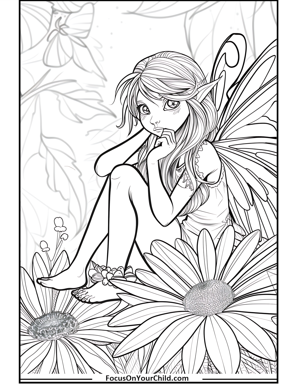 50+ Fairy Coloring Pages (Free PDF Printables)
