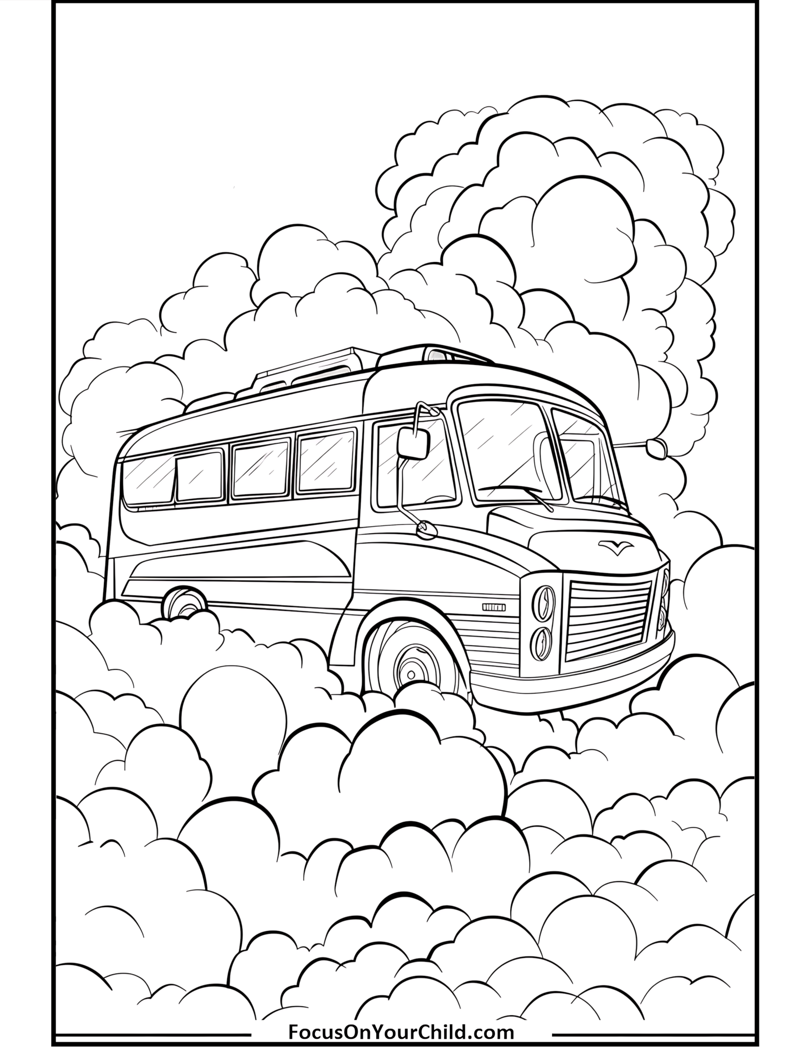 50+ Bus Coloring Pages (Free PDF Printables)