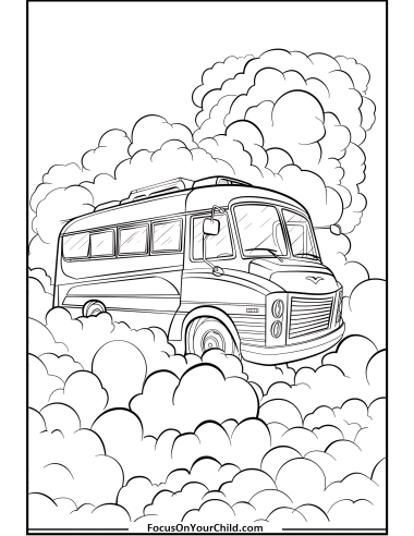 50+ Bus Coloring Pages (Free PDF Printables)