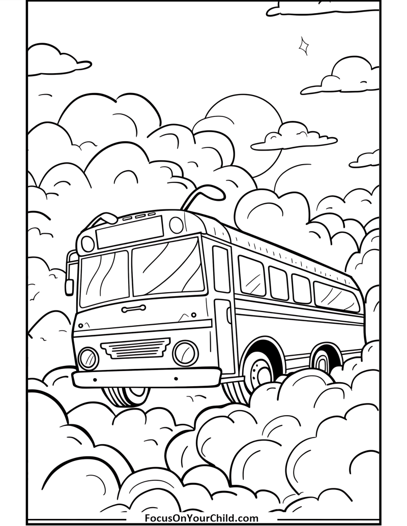 50+ Bus Coloring Pages (Free PDF Printables)