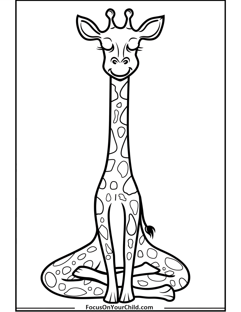 50+ Giraffe Coloring Pages (Free PDF Printables)