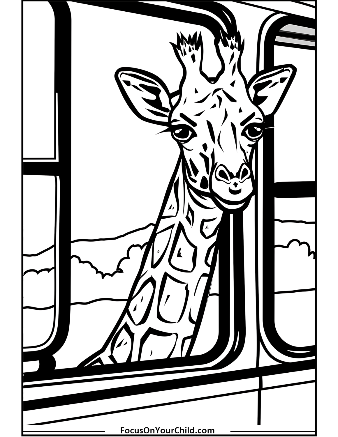 50+ Giraffe Coloring Pages (Free PDF Printables)