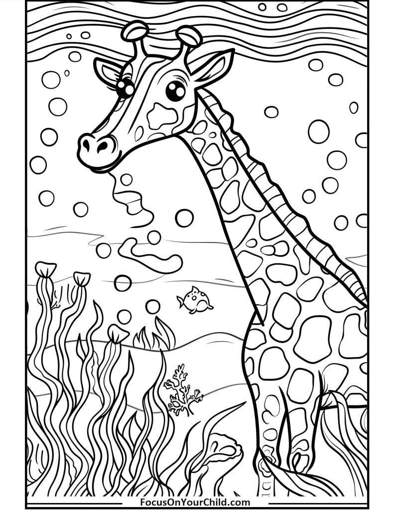 50+ Giraffe Coloring Pages (Free PDF Printables)
