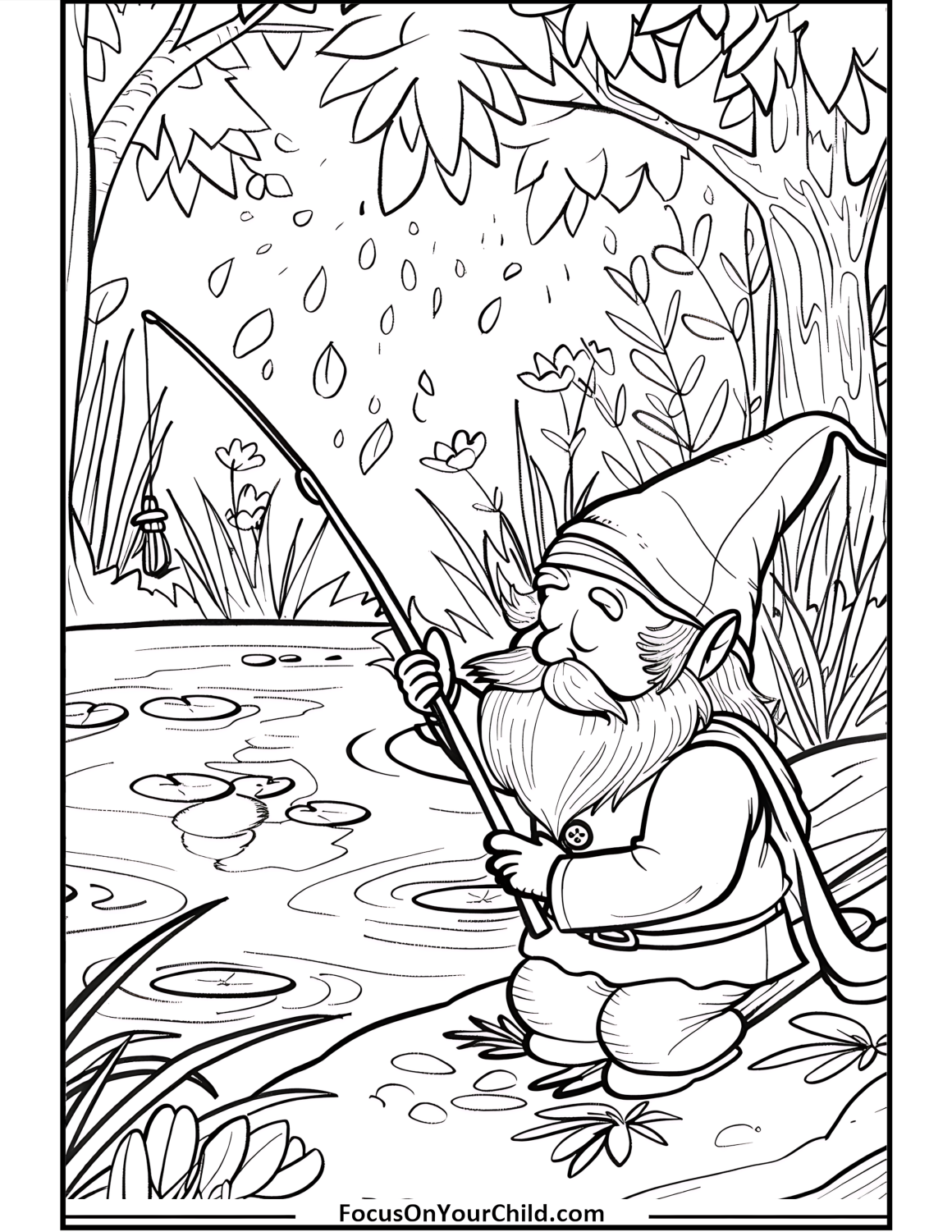 50+ Gnome Coloring Pages (Free PDF Printables)