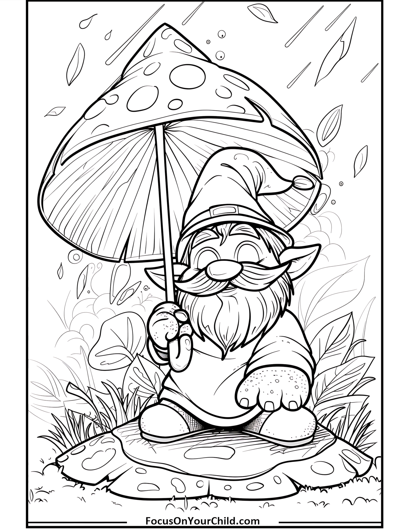 50+ Gnome Coloring Pages (Free PDF Printables)