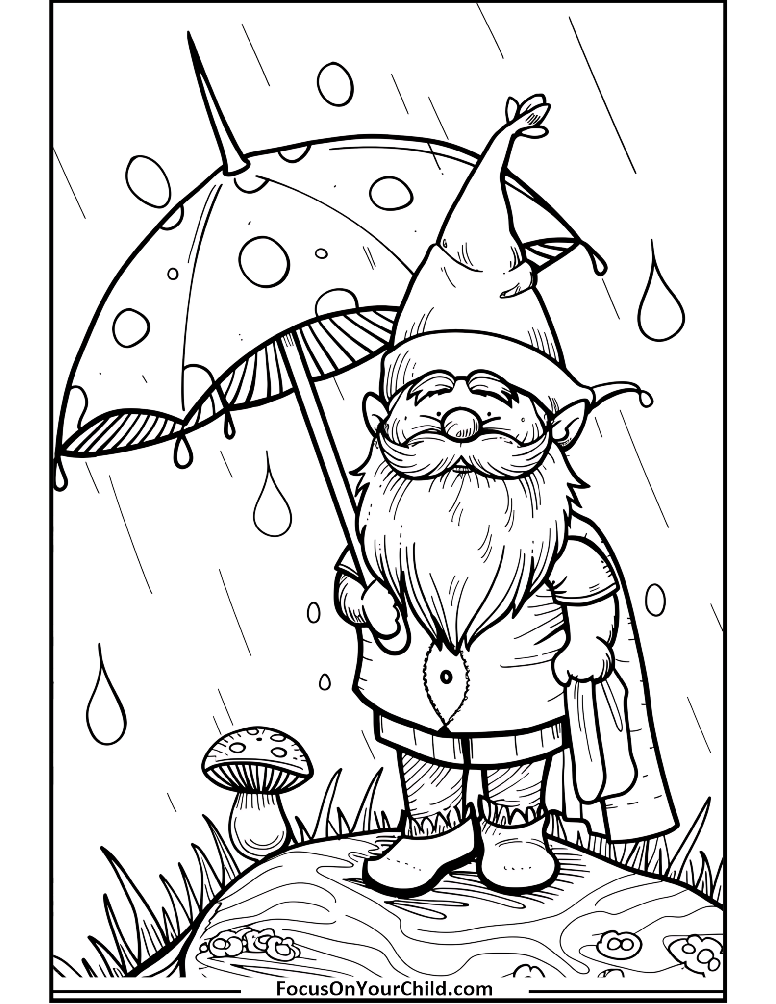 50+ Gnome Coloring Pages (Free PDF Printables)