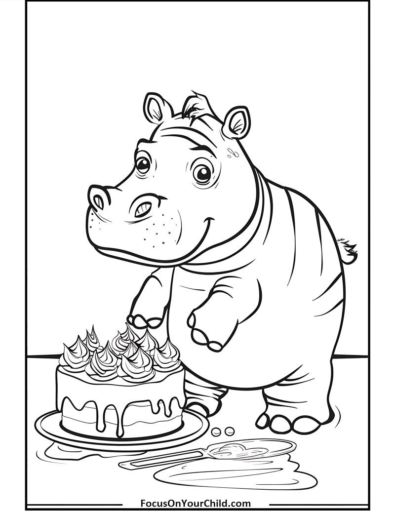 50+ Cake Coloring Pages (Free PDF Printables)