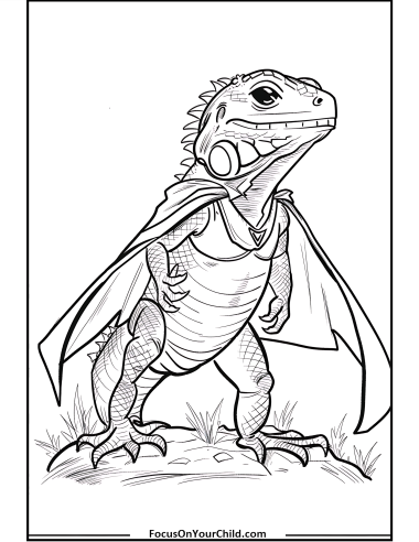 50+ Iguana Coloring Pages (Free PDF Printables)
