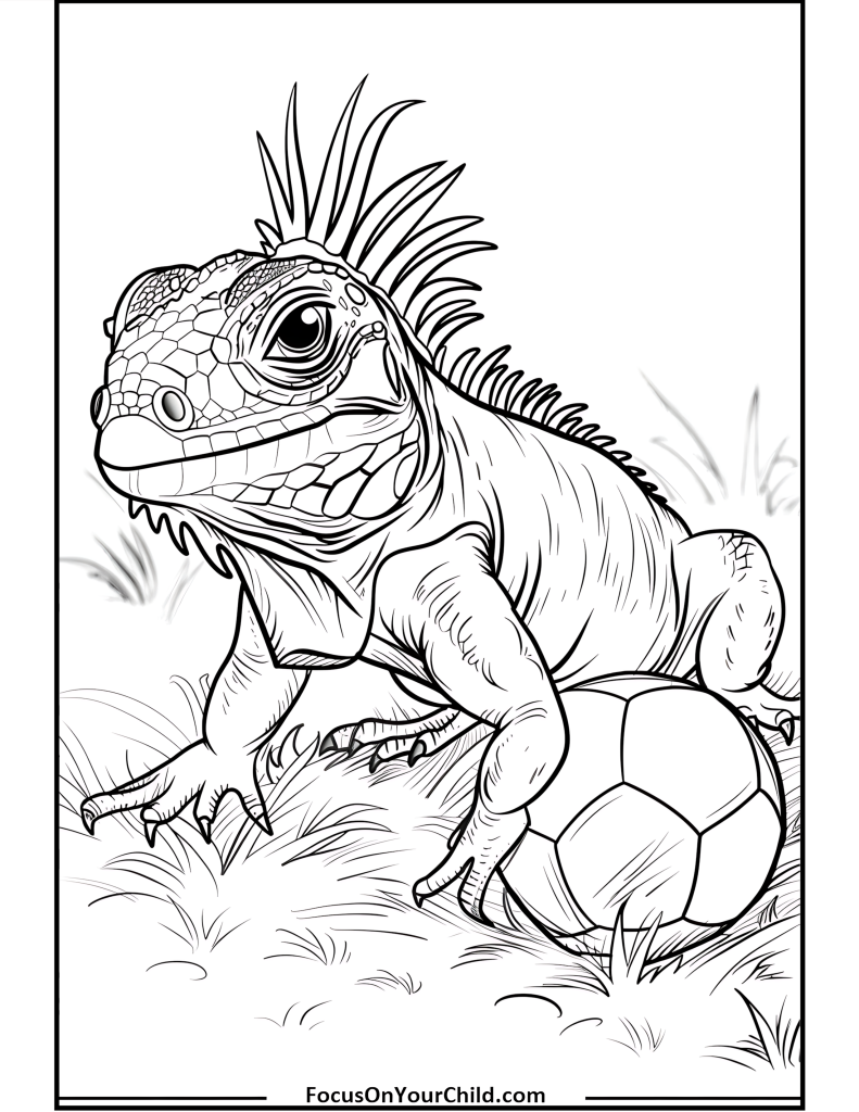 50+ Iguana Coloring Pages (Free PDF Printables)
