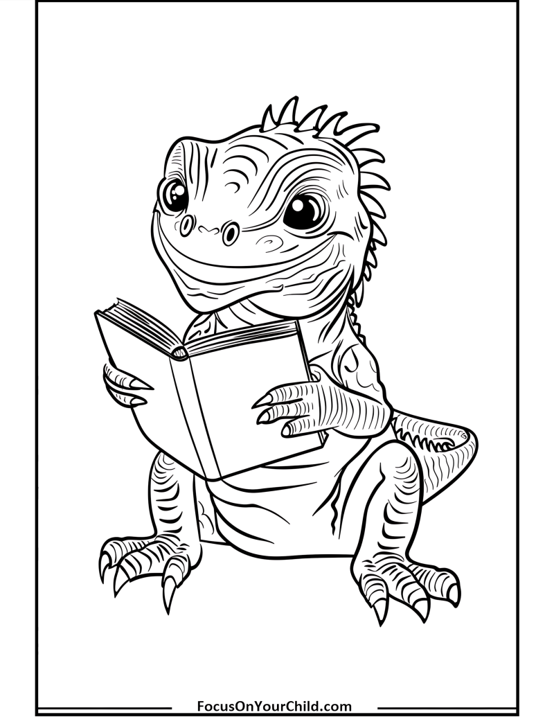 50+ Iguana Coloring Pages (Free PDF Printables)