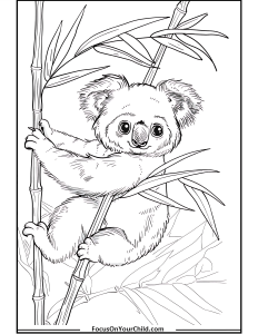 50+ Koala Coloring Pages (Free PDF Printables)