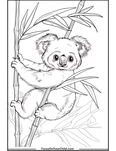 50+ Koala Coloring Pages (Free PDF Printables)