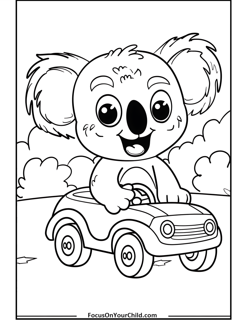 50+ Koala Coloring Pages (Free PDF Printables)