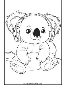 50+ Koala Coloring Pages (Free PDF Printables)